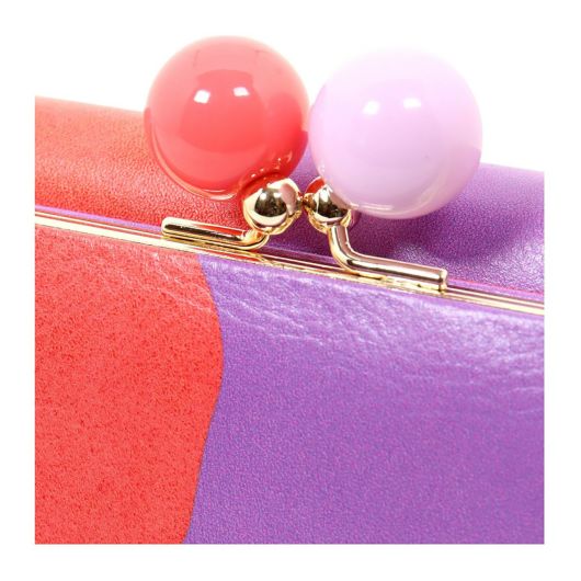 ツモリチサト キャリー 長財布 かぶせ がま口 本革 tsumori chisato