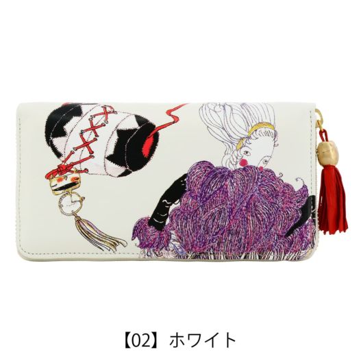 ツモリチサト キャリー 長財布 ラウンドファスナー 本革 レザー