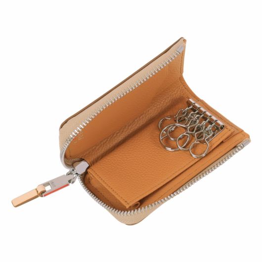 イズイット キーケース 鍵入れ 鍵 ラウンドファスナー コンパクト 5連