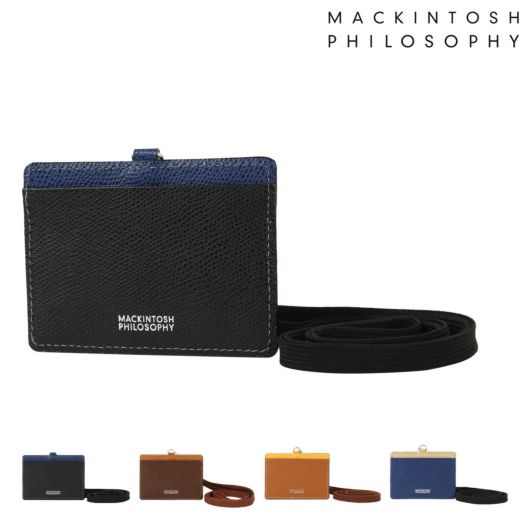 マッキントッシュフィロソフィー IDカードホルダー リール付 本革 メンズ mapw-707015 ロイヤルブラックラ MACKINTOSH ...